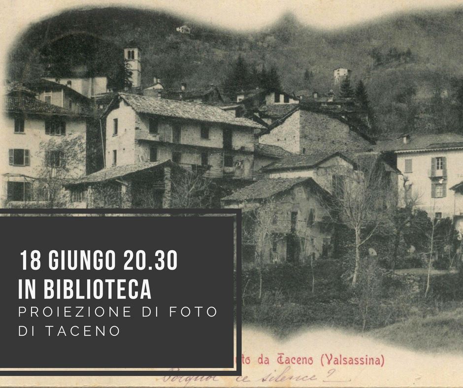 Proiezione di foto a Taceno - Lago di Como e Valsassina
