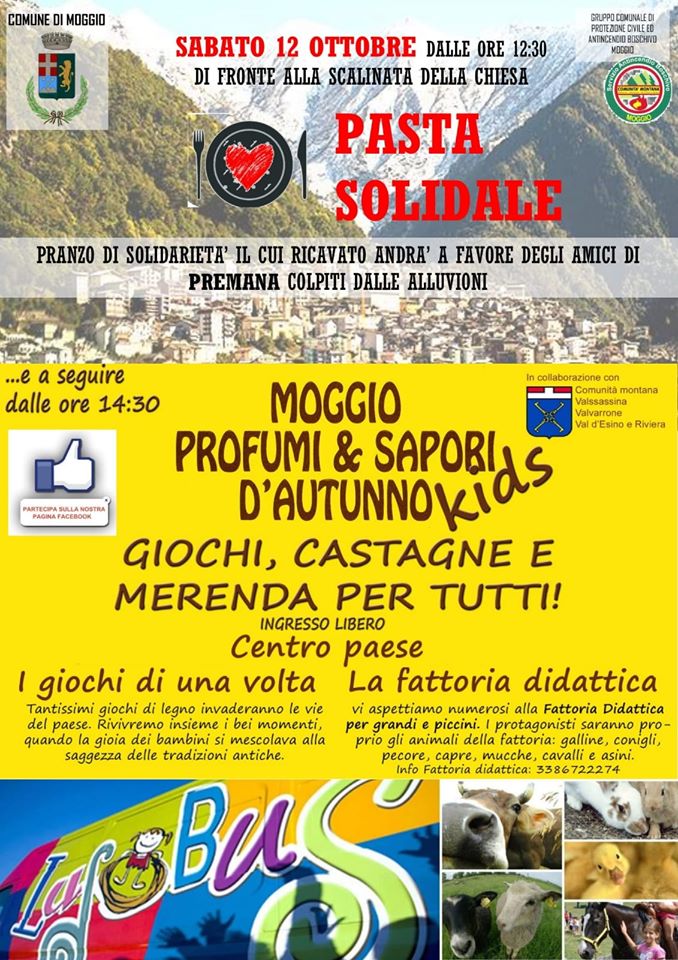 Moggio Profumi e Sapori d'autunno - Lago di Como e Valsassina Moggio Profumi e Sapori d'autunno - Lago di Como e Valsassina