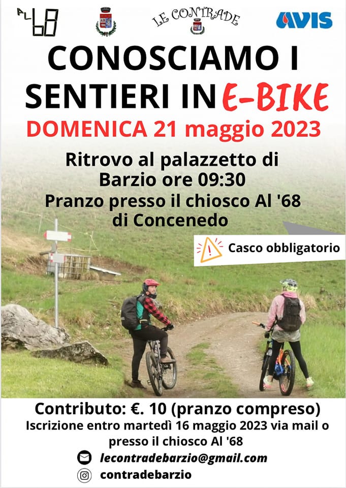Conosciamo i sentieri in ebike con Le Contrade di Barzio - Lago di Como ...