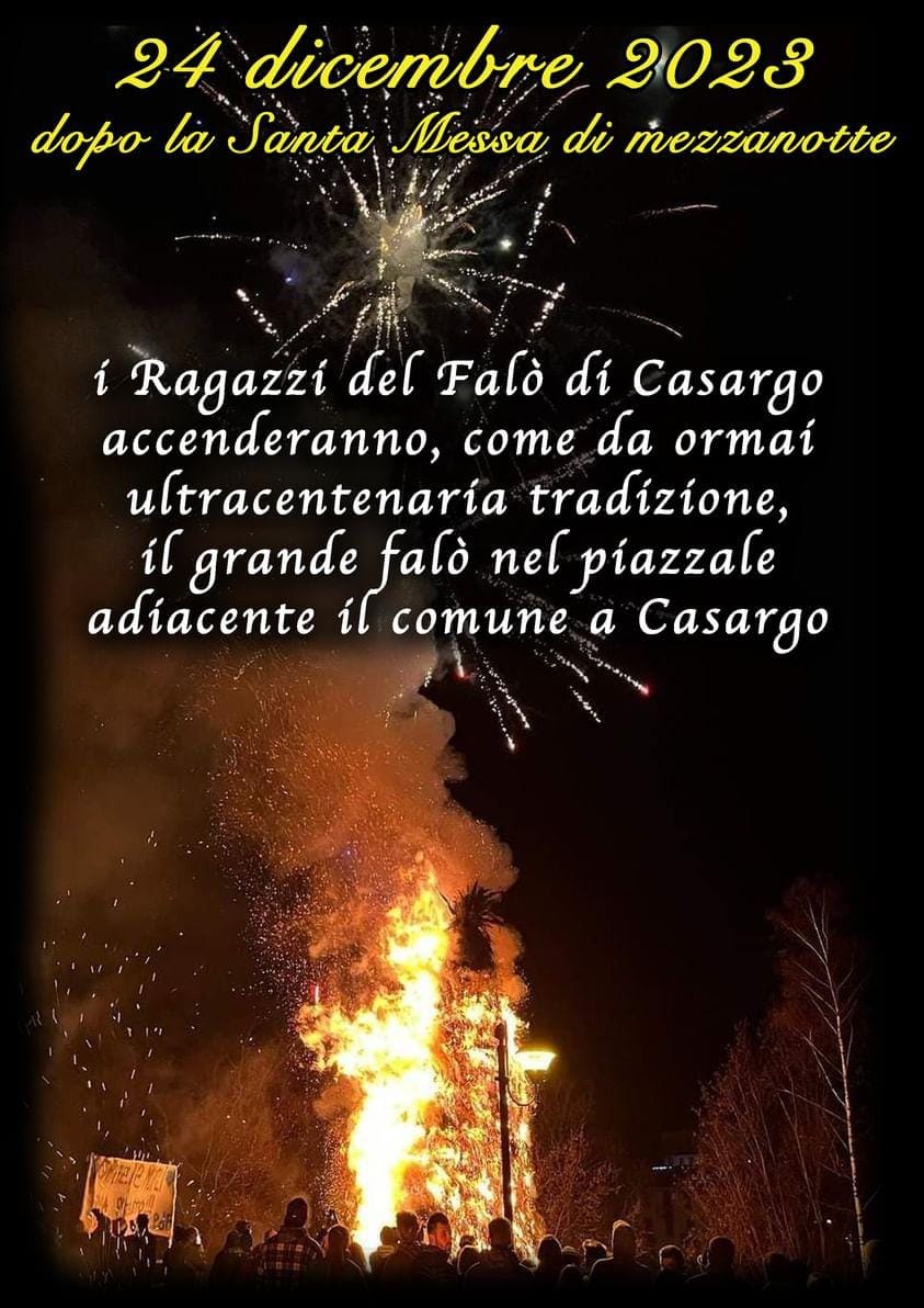 Falò della Vigilia a Casargo - Lago di Como e Valsassina