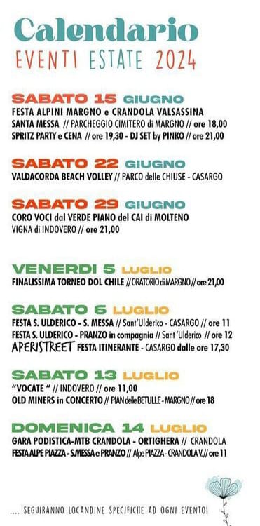 calendario casargo crandola margno1 - Lago di Como e Valsassina